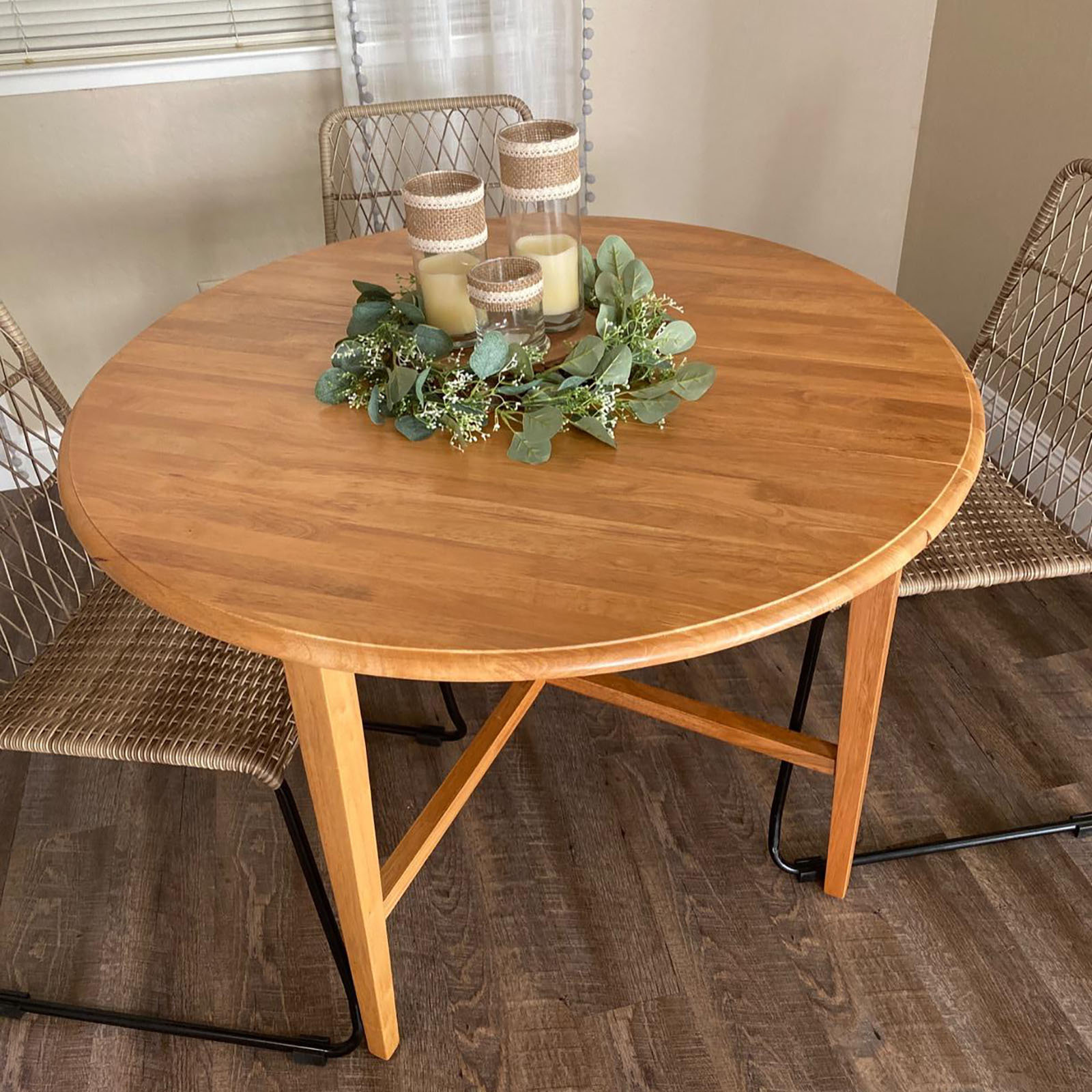 George Oliver Hannah Dining, 42"W x 29.5"H x 42"D, Light Oak | Wayfair